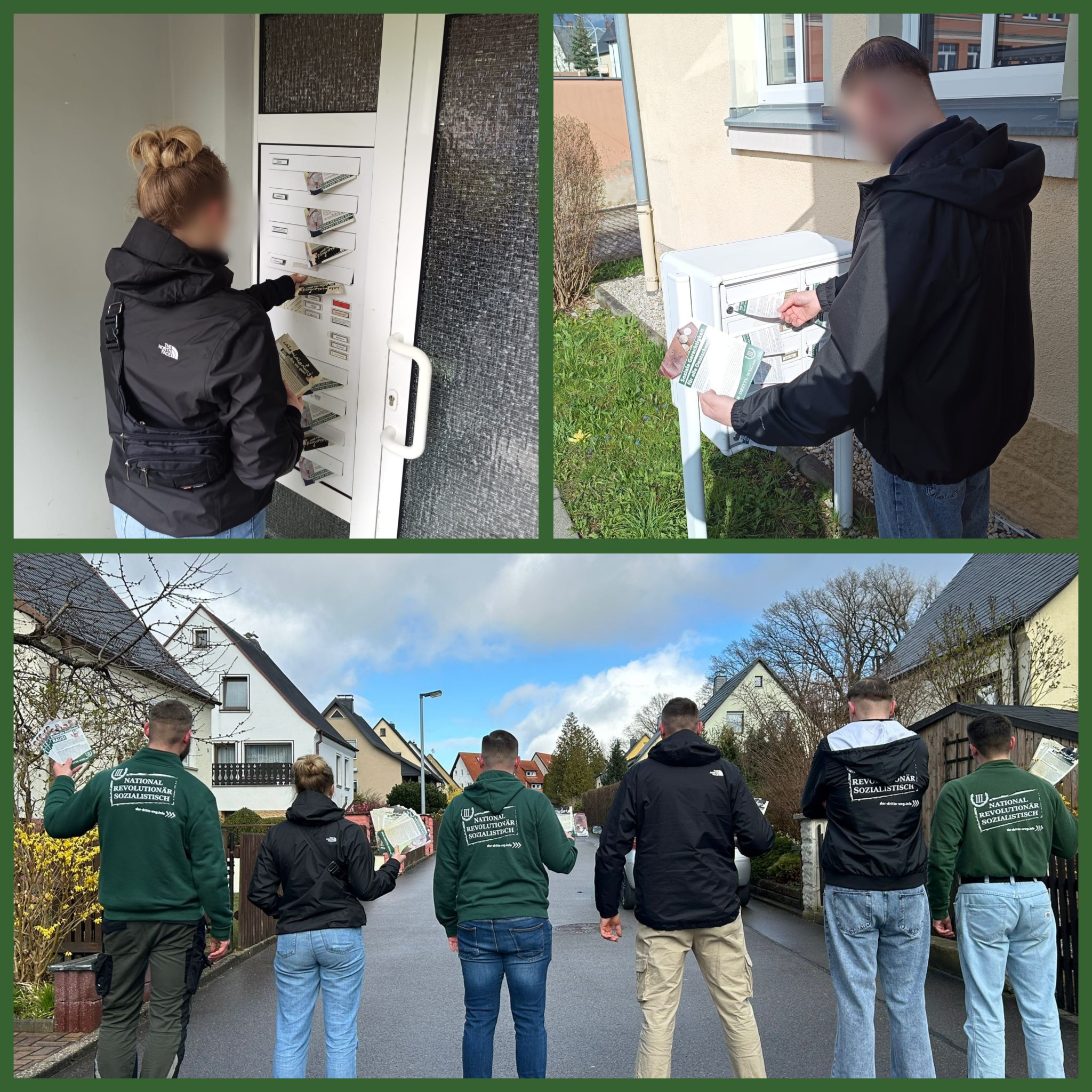 Verteilaktion in Limbach-Oberfrohna - Nationale Partei - DER III. WEG